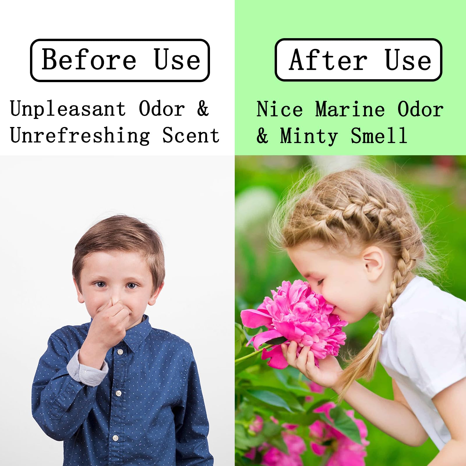 Universal Stick-on Trash Can Odor Absorbing Pod, Purifying Deodorizer for Trash Cans, Compost Buckets, Countertop and Recycle Bins