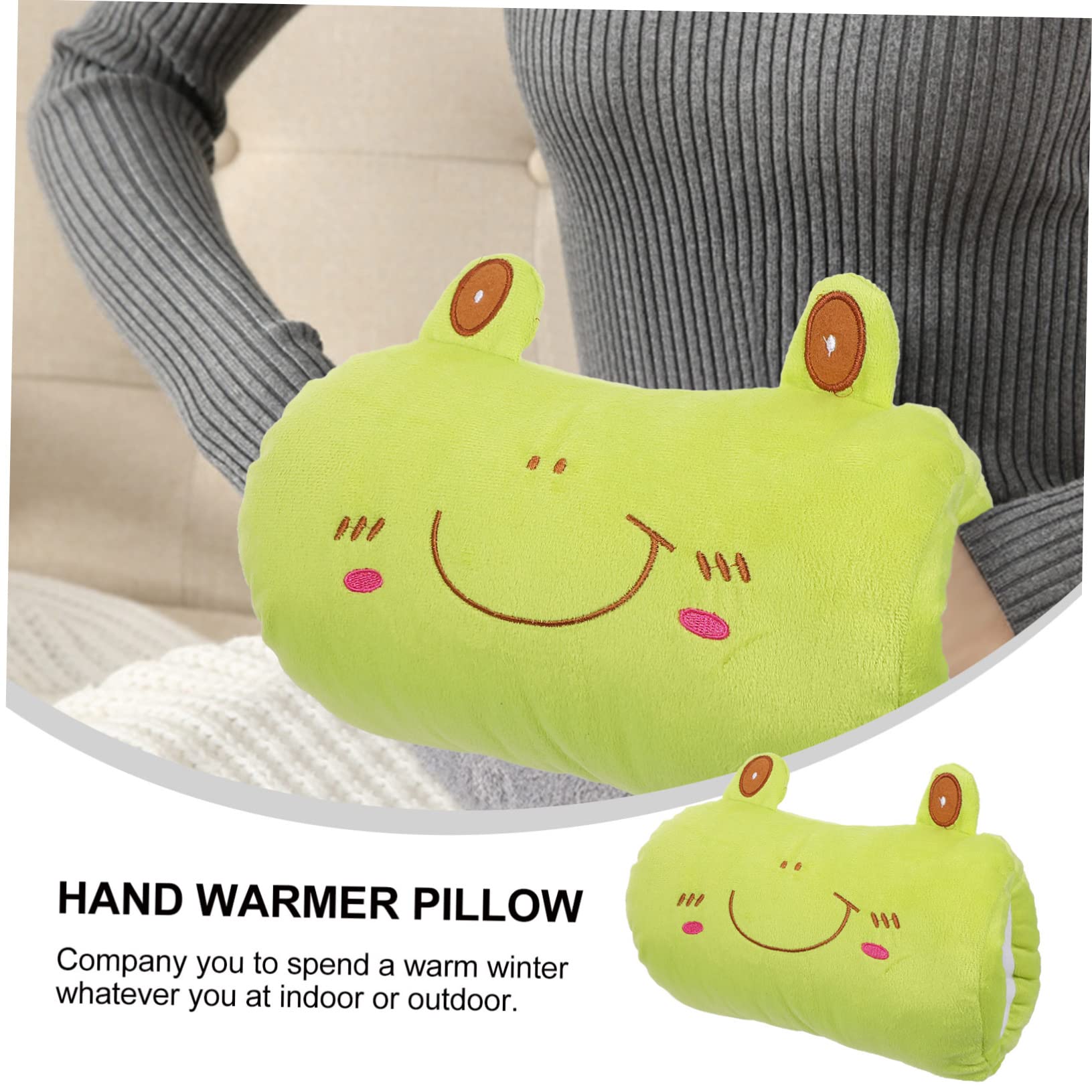 Veemoon 1pc Hand Warm Pillow Cartoon Hand Warmer Pillow Fluffy Hand Warmer Hand Muff Cushion Winter Hand Warmers Winter Hugging Pillow Warm Hand Cushion Multifunction Padding Plush