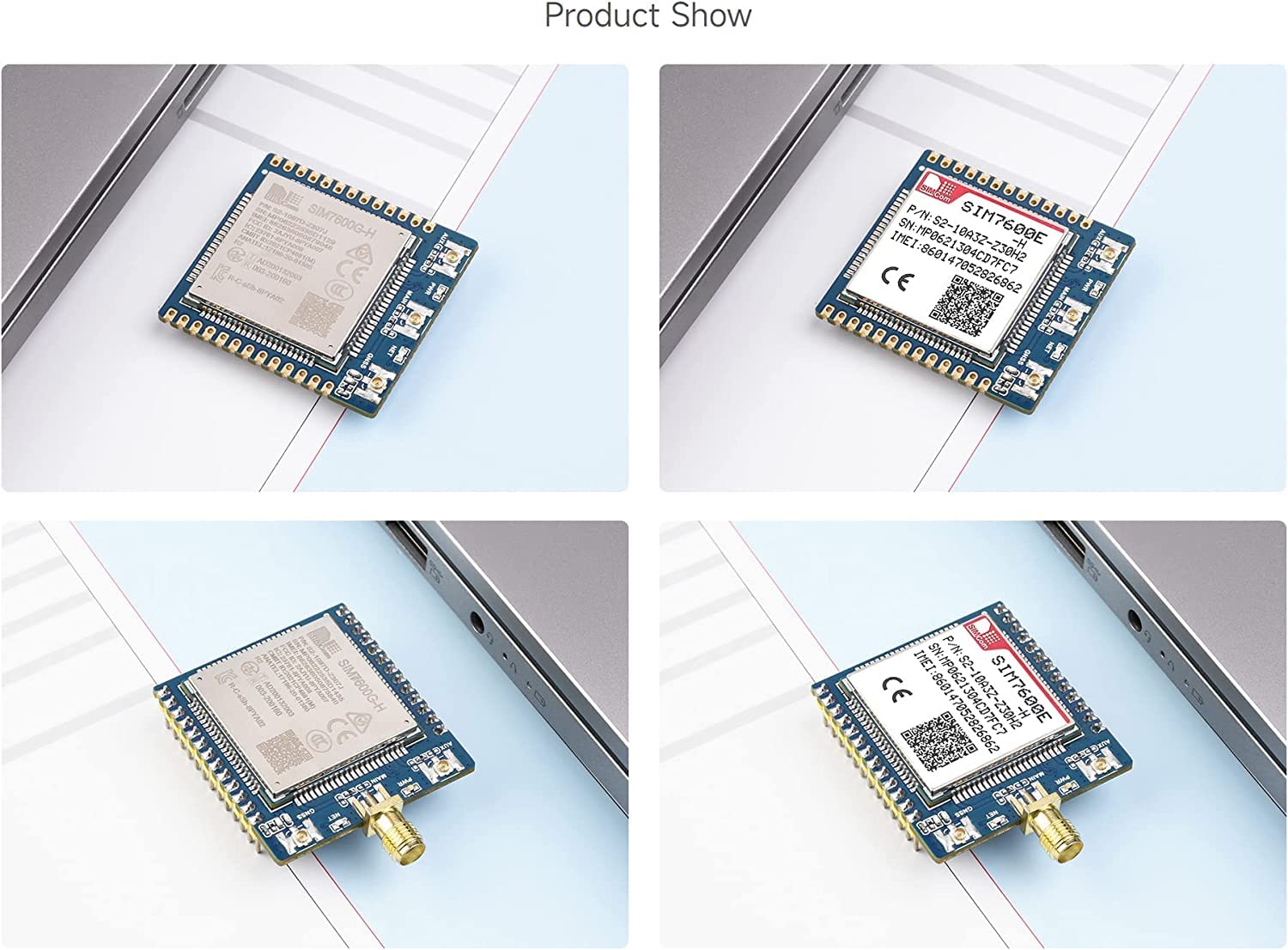 XYGStudy SIM7600G-H 4G Communication Module (B), Multi-Band Support, Compatible with 4G/3G/2G, with GNSS Positioning (Pre-soldered Version)