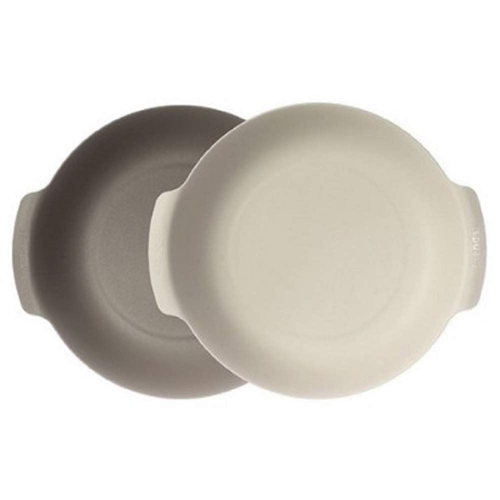 Nineware Friends Pasta Bowl 2p Set, Ivory+Gray 2p 1 Set, Dish Washer, Microwave Available, BPA Free, Stylish Color