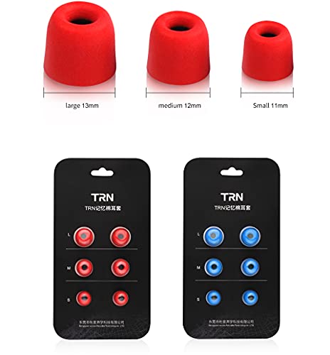 Super Soft Ear Plug 3pairs T400/t500(l m s) 4.9mm Caliber Ear Pads/Memory Ear Plug Foam Eartips,Soundproof Soft Sponge Silicone Ear Plugs for in-Ear Headphones Ear Tips Sponge Pads Accessories (Blue)