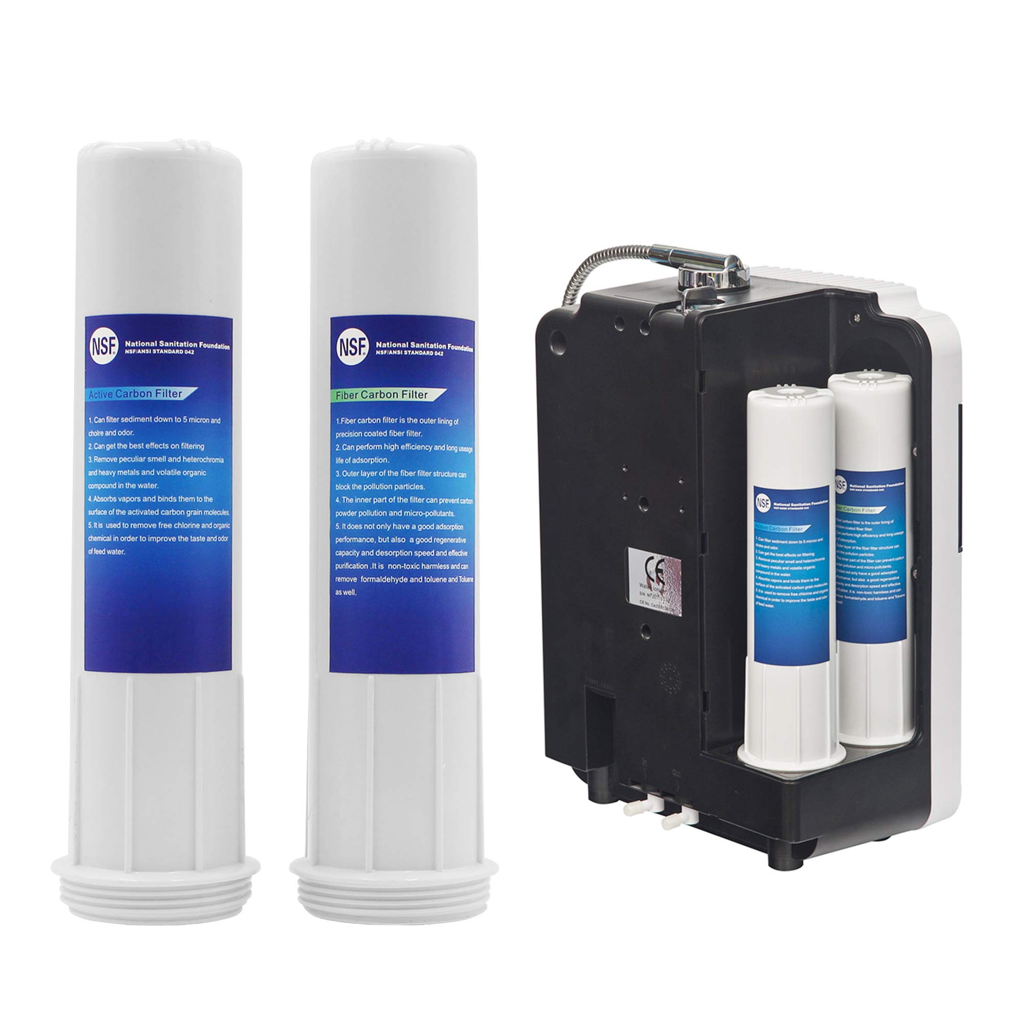 Replacement Internal Active Carbon Filter For Alkadrops PH2.5~11.2 Alkaline Water Ionizer Purifier Machine Only