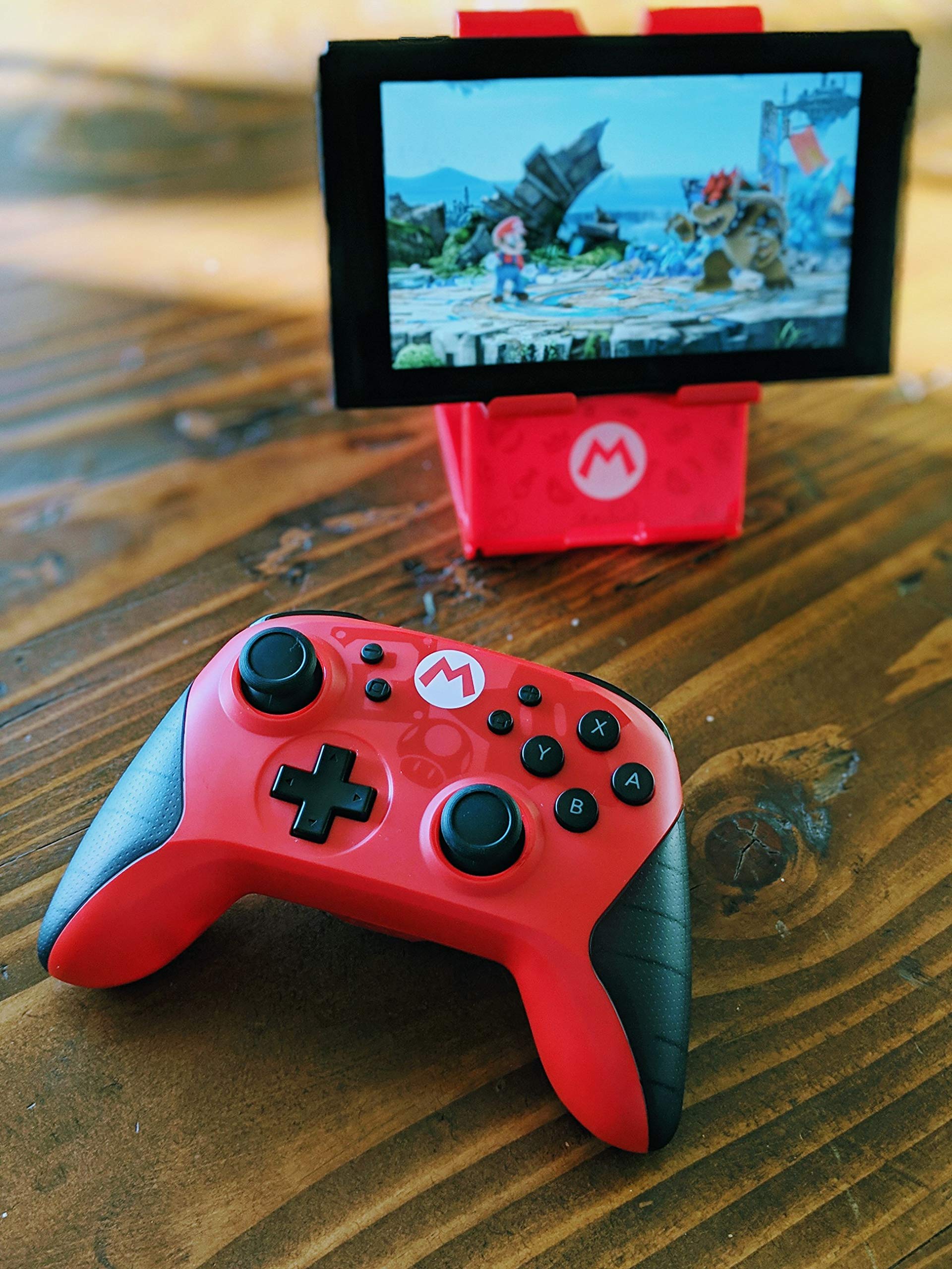 HORI Nintendo Switch Wireless HORIPAD Mario Edition Rechargeable Controller - Nintendo Switch