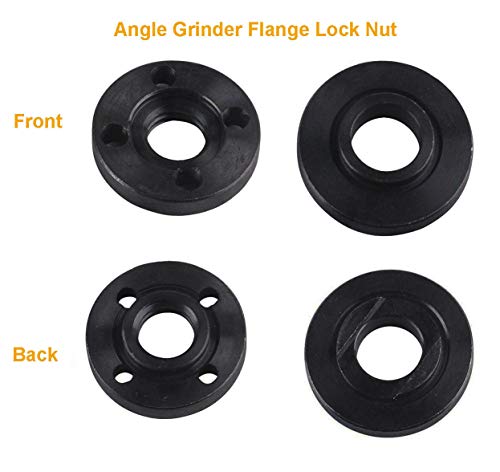 Podoy Grinder Flange Angle Wrench Spanner Metal Lock Nut for Compatible with Milwaukee Makita Bosch Black & Decker Ryobi 193465-4 4.5" 5" 5/8-11