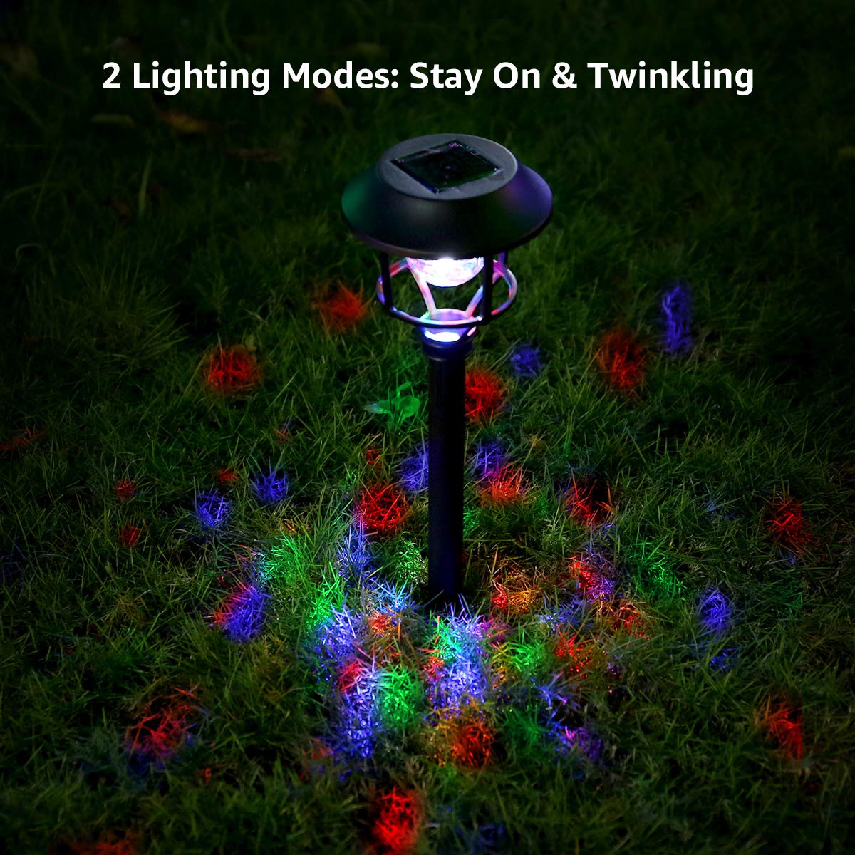 LE Solar Garden Lights, LED Pathway Lights Outdoor, Waterproof Solar Landscape Lights for Lawn, Patio, Yard, Garden, Walkway and More (6 Pack, Warm White)
