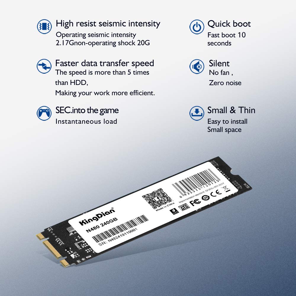 KingDian M.2 NGFF 120GB 240GB 512GB 1TB M.2 2280 Solid State Drive Disk for Desktop PCs and MacPro(1TB)