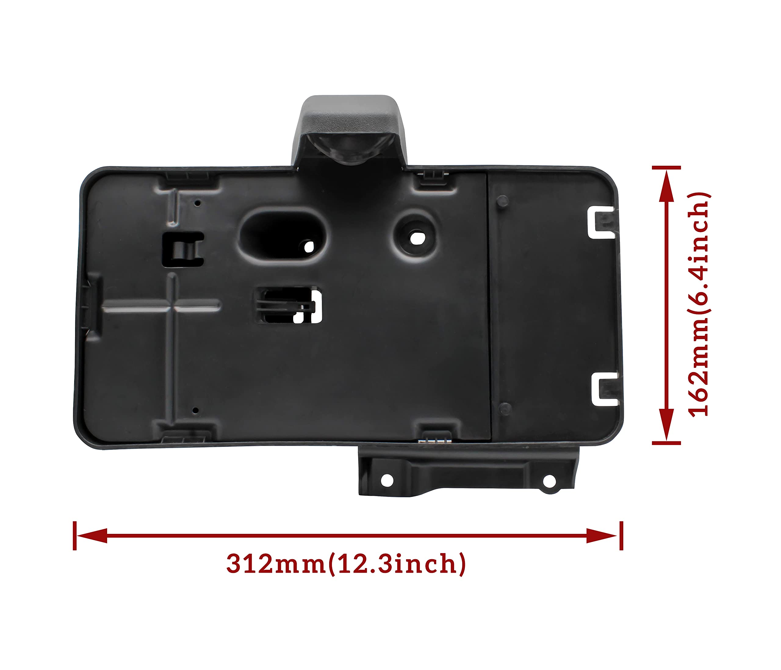 KEWISAUTO Rear License Plate Frame for Wrangler 07-18, Rear License Plate Mounting Bracket Holder for Jeep Wrangler JK JKU 2 & 4 Door 2007-2018 Accessories (1PCS, Replace #68064720AA)