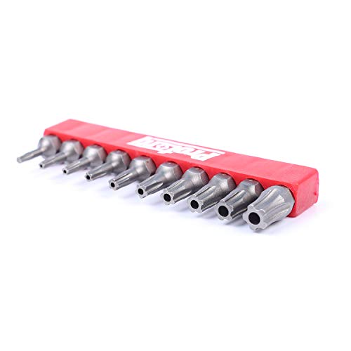 Protorq TORX PLUS IPR, Torx Plus 5-Point Tamper-Proof Security Bits (IPR 7-IPR 40), 25mm, 10 -Pieces, High Grade S2 Steel