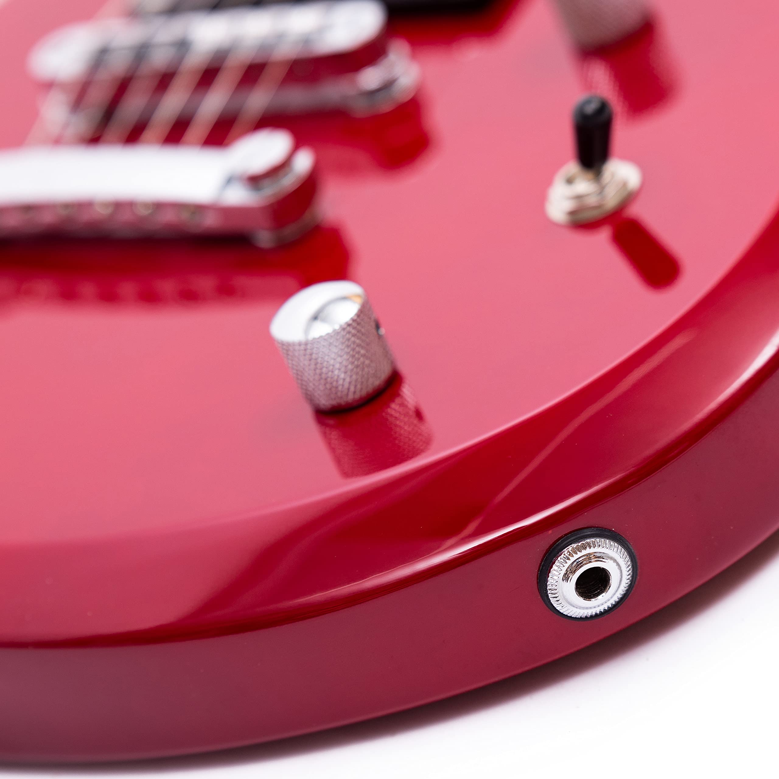 Redid RG-22 Electric Guitar Classic style Mahogany Solid Body (Red)