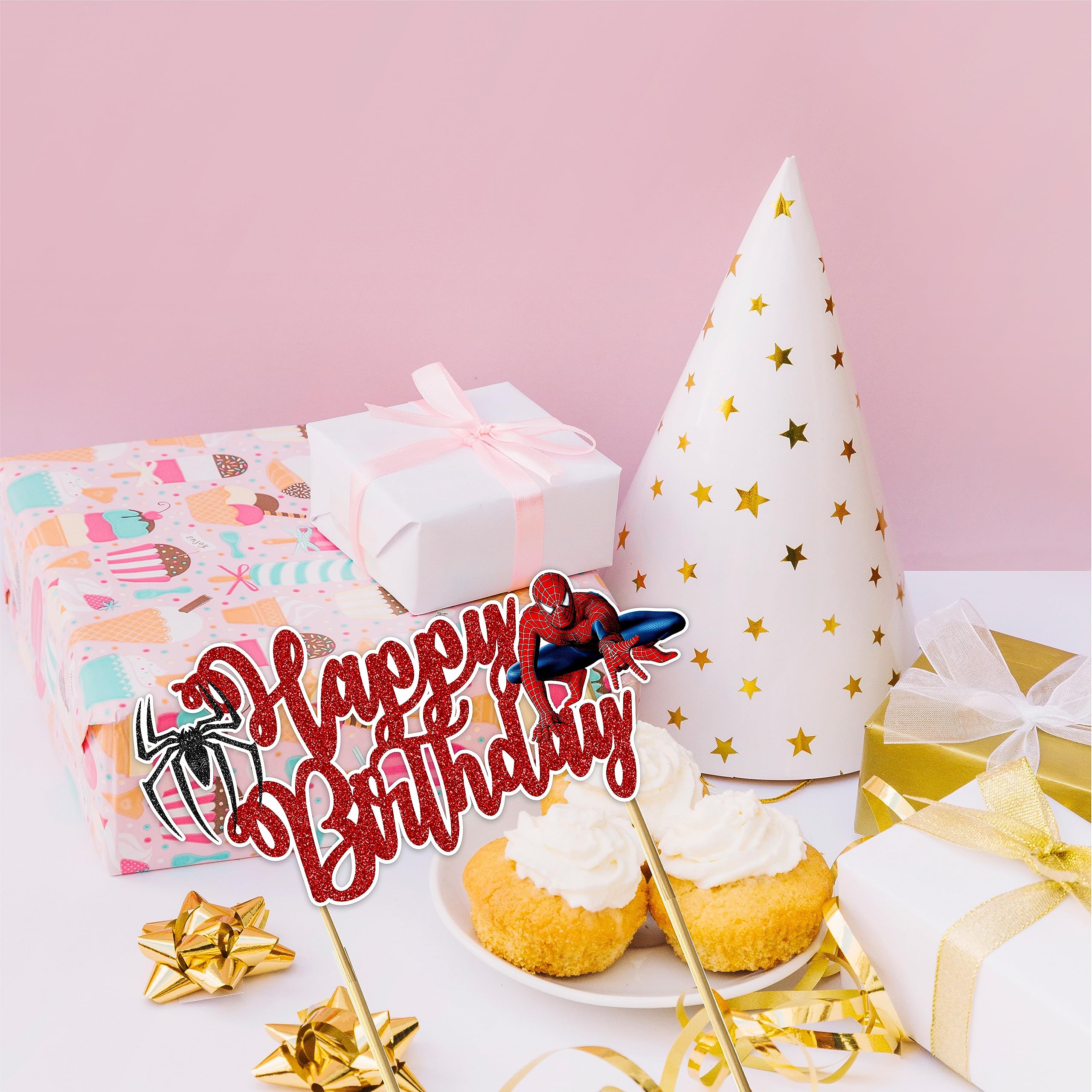 Seyal® Spidrman Happy Birthday Cake Topper