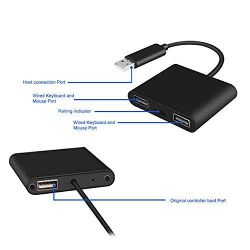 SOLUSTRE Switch Controller USB Adapters 3pcs Controller Adapter Controller Game Controller Adapter Controller Switch Switch Adapter Gamepad Joystick Adapter USB Controller USB Controller