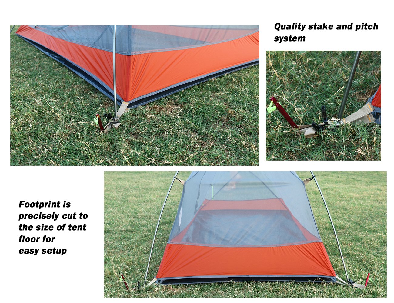 Luxe Tempo Ultralight 1 Person Solo Backpacking Tents (White)