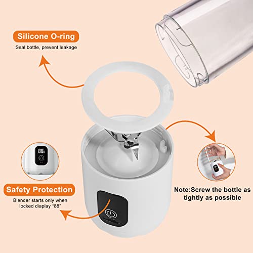 Personal Portable Blender for Shakes and Smoothies,Pawaca Blender BravoX (White BravoX)