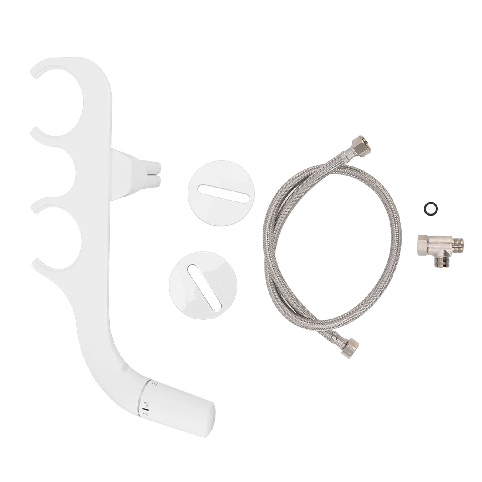 Ultra Slim Bidet Toilet Seat Attachment for Toilet - Self Dual Nozzle Butt Wash Bidet Attachment - Convenient Slim Design for - Suitable for All - ABS Material
