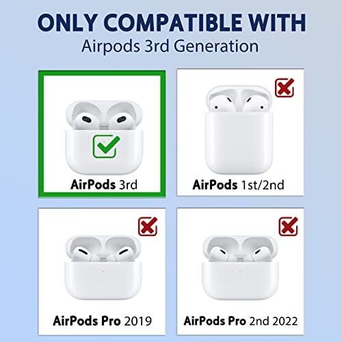 Ulirath Case for AirPod 3rd Skull Funny Unique Design Unique Pattern Scary Cute for AirPods Air Pods 3 Design Skeleton Cover Cases Skin for Boys Girls Kids Skull