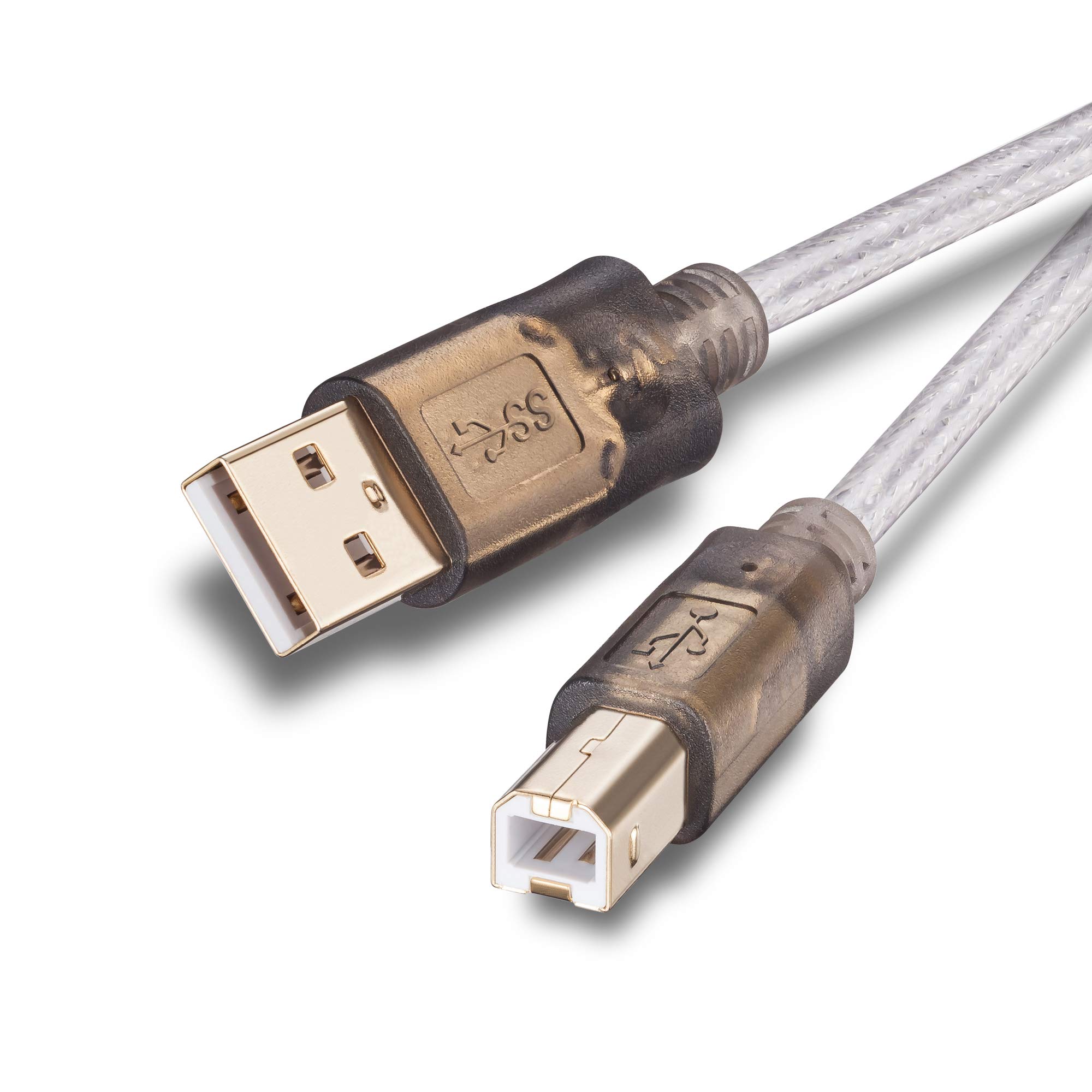 Printer Cable 40Ft,2.0 Printer Scanner Cable Cord USB Type A Male to B Male High Speed for HP, Canon, Lexmark,Dell, Xerox, Samsung etc(40Ft/12M)