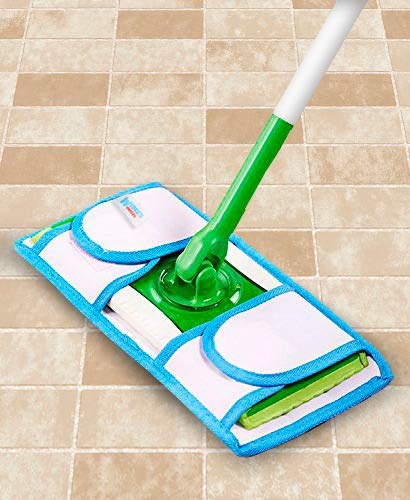 Set Of 2 Microfiber Weber’s Wonders Prime Mop Pads - Washable - Reusable - Durable - Works With Swiffer and ReadyMop Heads