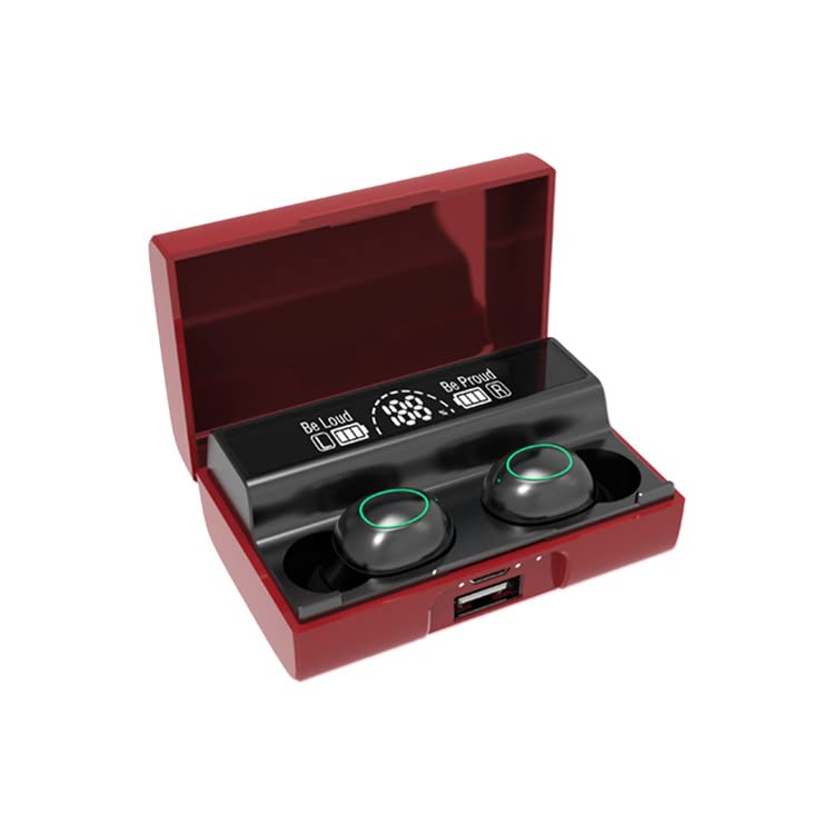 TCDSTAR Original Factory TWS Bluetooth 5.2 LED 9D Stereo HiFi Mini Touch Digital Breathing Light in-Ear Sport Earphone