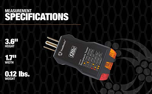 Southwire 40012S Receptacle Tester Black