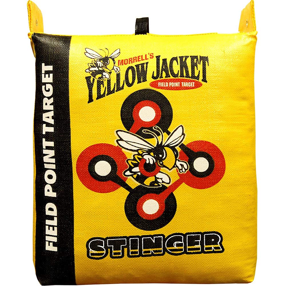 Morrell Yellow Jacket 19lb Portable Adult Field Archery Bag Target with HME Products Bowhunting Archery Range Practice Shooting 30in Bag Target Stand