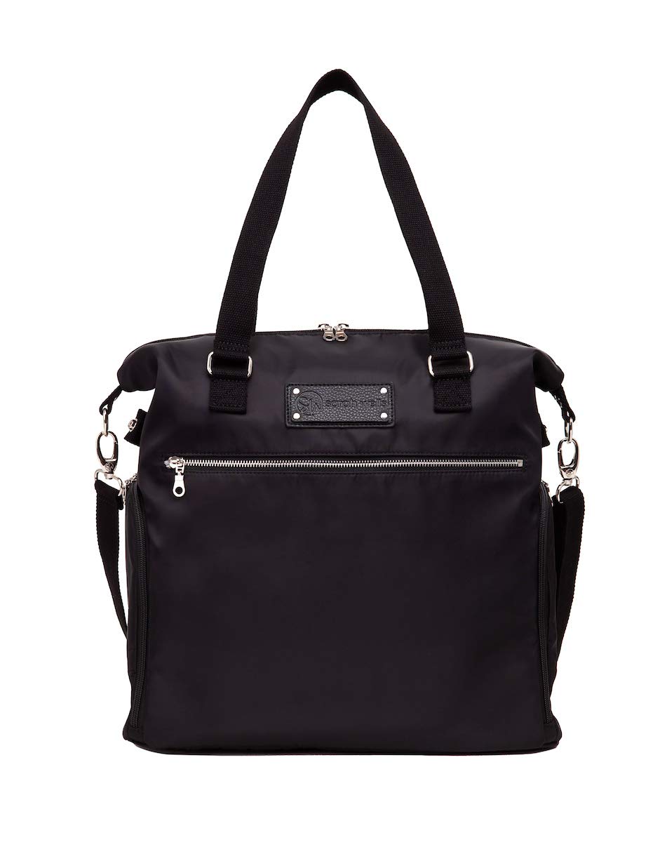 Sarah Wells Lizzy Breast Pump Bag, Pumparoo, and Cold Gold Breast Milk Cooler Bundle (Black)