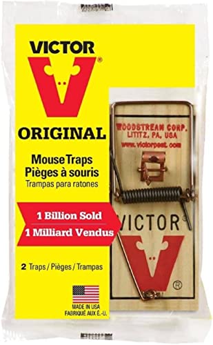 Victor 20 - Snap Spring Wooden Mouse Trap/Rodent Control M150