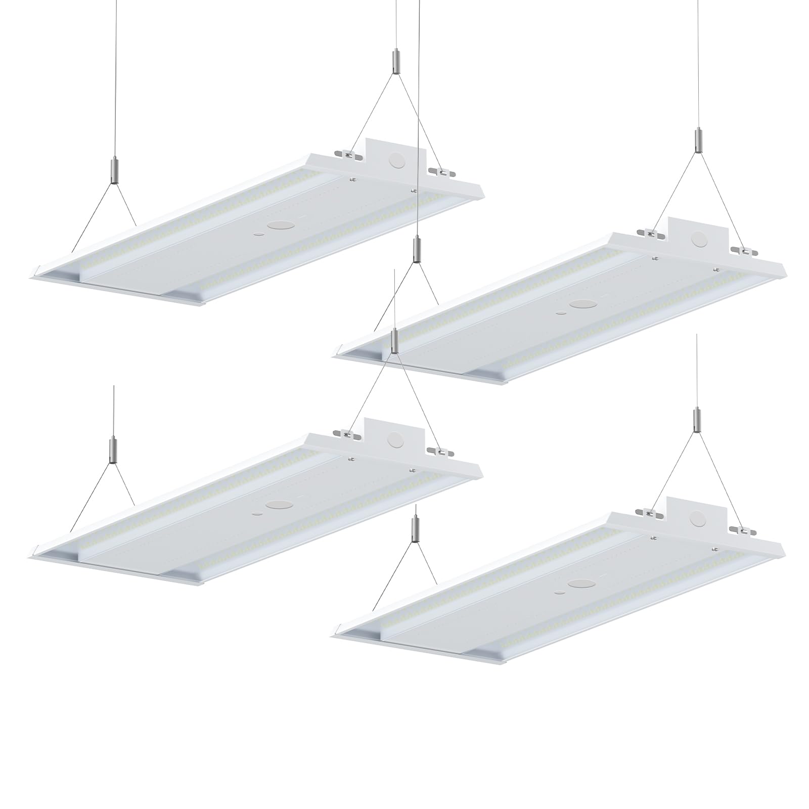 YXL LED Linear High Bay Shop Light, 300W 45000LM LED Linear High Bay Light Compatible with 120-277V, LED High Bay Light for Shop Garage Warehouse, UL Complied, 4 Pack