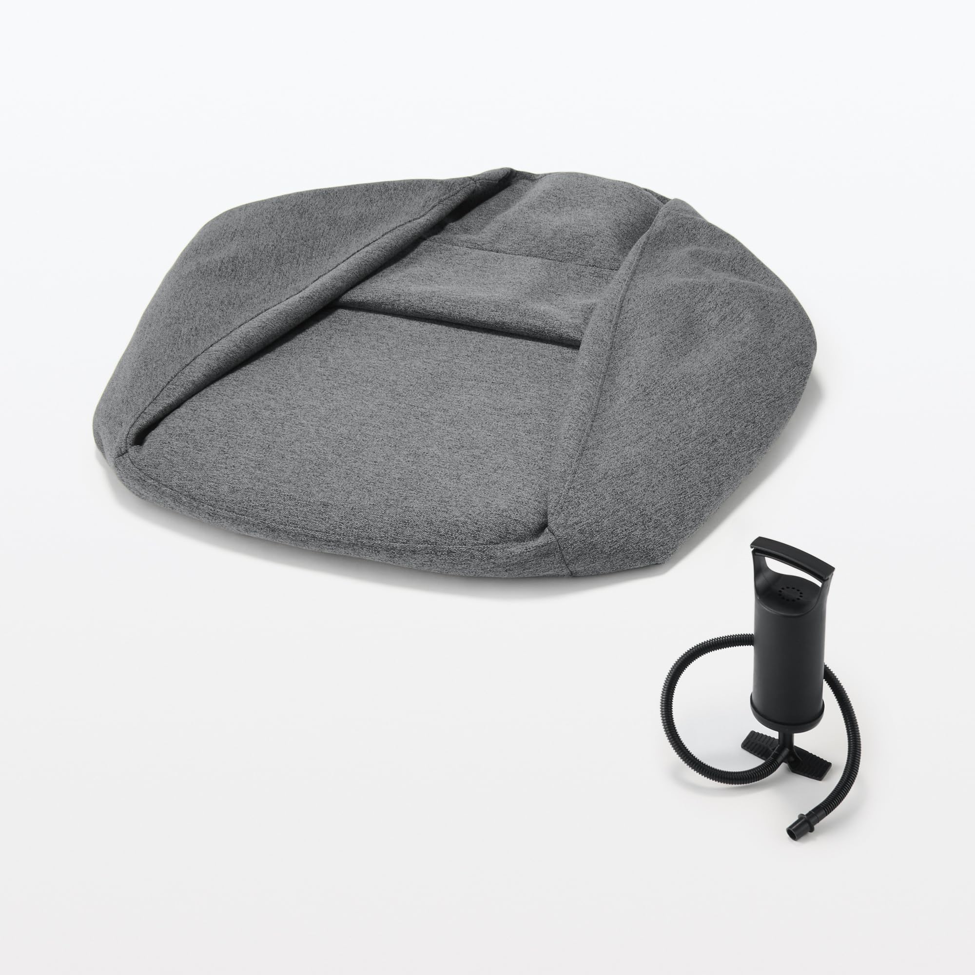 無印良品 Muji 84298158 Air Sofa, Charcoal, Width 37.4 x Depth 37.4 x Height 28.5 inches (95 x 95 x 72.5 cm), Polyester