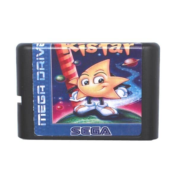 Ristar 16 Bit MD Game Card For Sega Mega Drive For Genesis (Black)