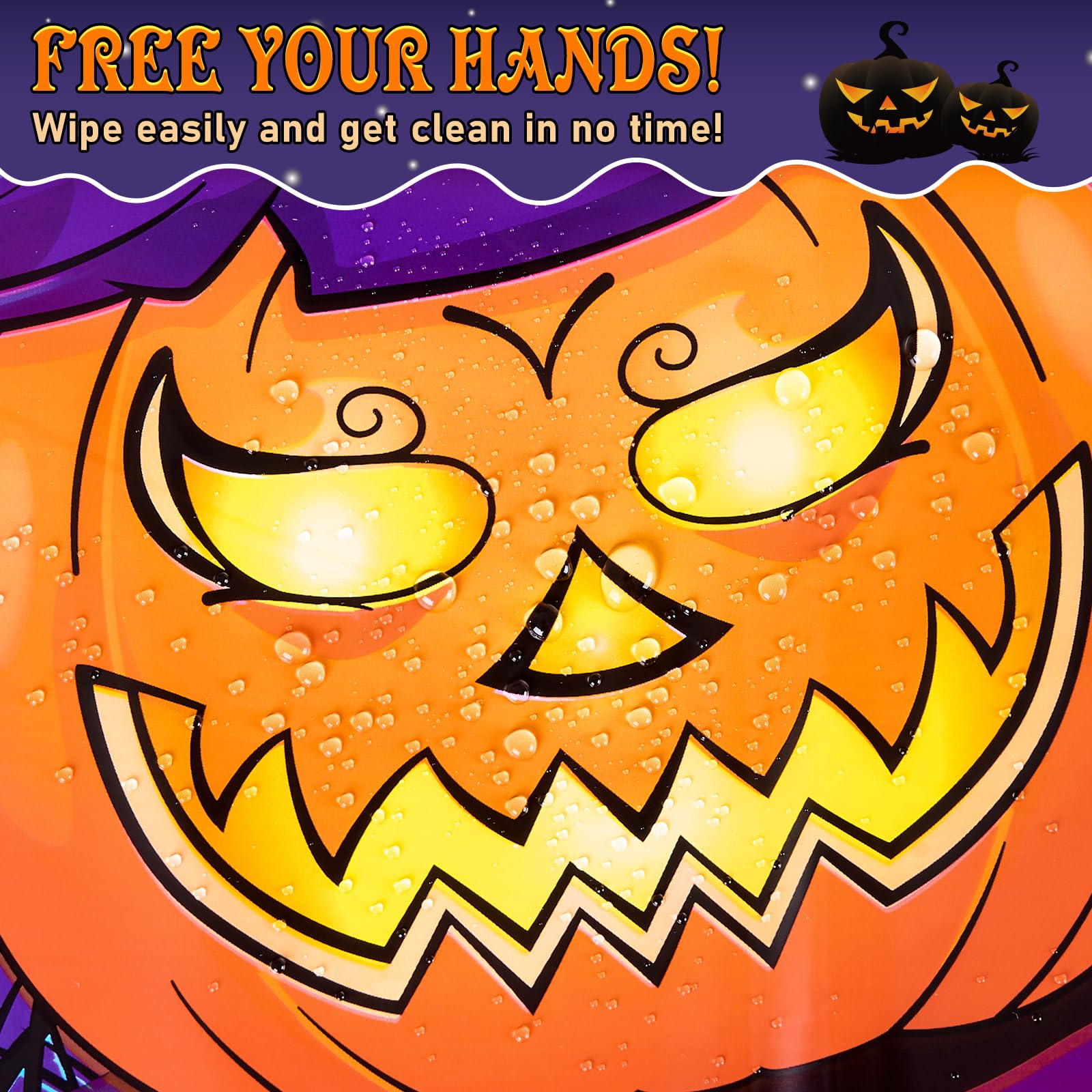 WERNNSAI Halloween Tablecloths 1 PC - Halloween Party Tablecloth Halloween Plastic Tablecloth 108" x54β Disposable Tablecloth Rectangular Tablecloth Waterproof Tablecloth Kids
