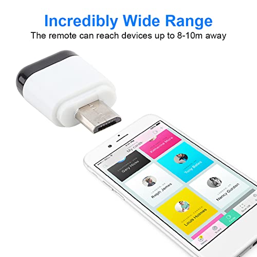 Universal Remote Controller, Universal Mobile Phone IR Control Remote Controller Suitable for Android Smartphone (Micro USB for Mobile Phones)