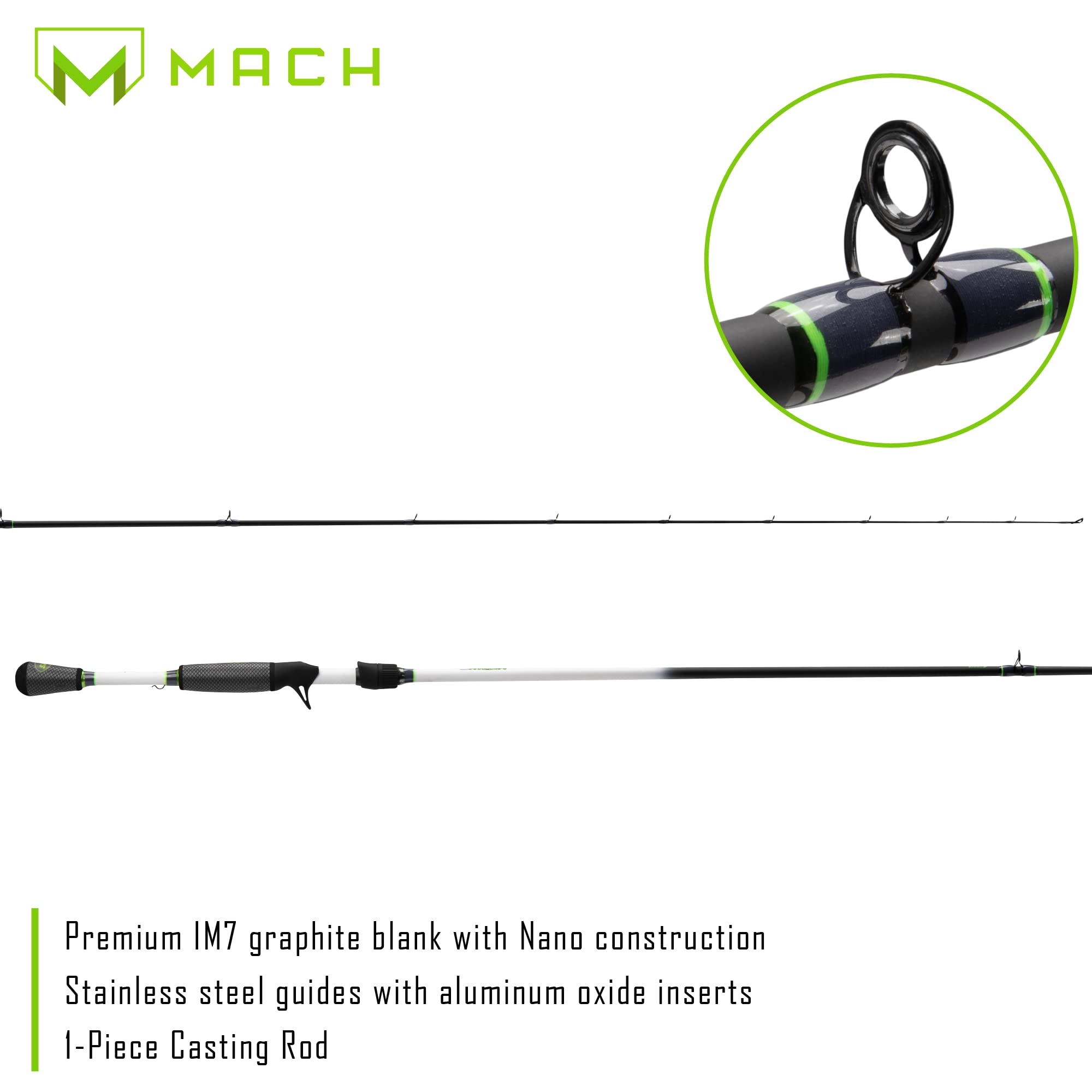 Lew's Mach 7'2"-1 Medium Heavy IM7 Jigging Casting Rod