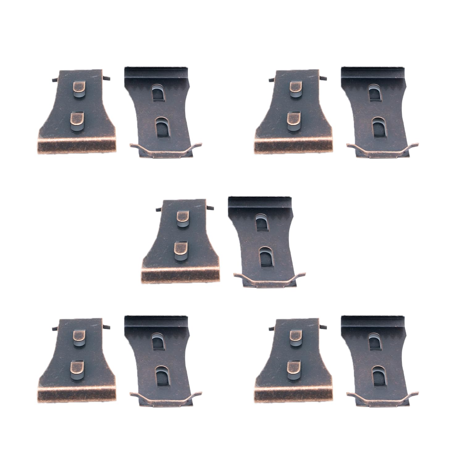 YaBeHo (10 Pack) Brick Hook Clips Outdoor Brick Hangers Wall Clips for Hanging,Fits 2.25 to 2.4Inch Bricks