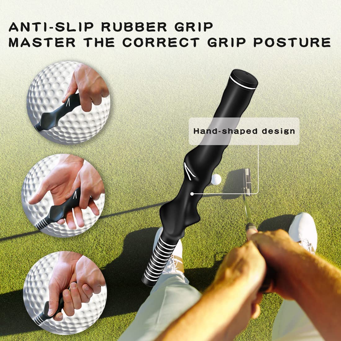 MAZEL Golf Swing Trainer Aid,Golf Warm-up Stick for Strength,Flexibility and Tempo | Golf Swing Trainer Stick for Practice Indoor & Outdoor (40 Inch)