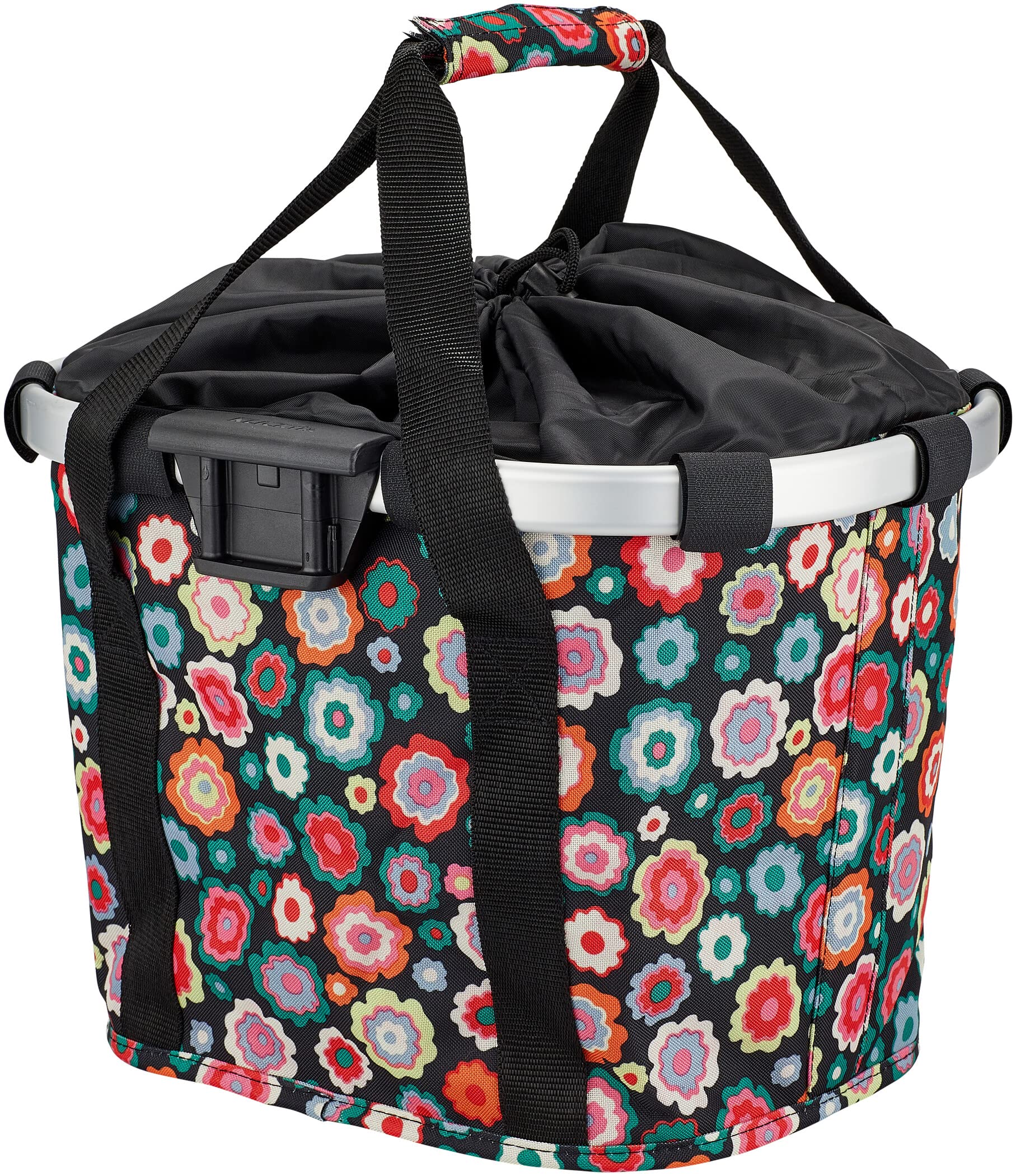 KlickFix Unisex โ Adult's Bikebasket Bicycle Basket, Diamonds Rouge, 15 litres