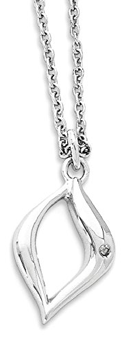 IceCarats 925 Sterling Silver 18 inch Diamond Chain Geometric Necklace