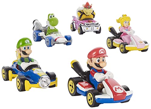 Hot Wheels GBG31 Mario Kart 1:64 Die-Cast Bowser with Badwagon Vehicle