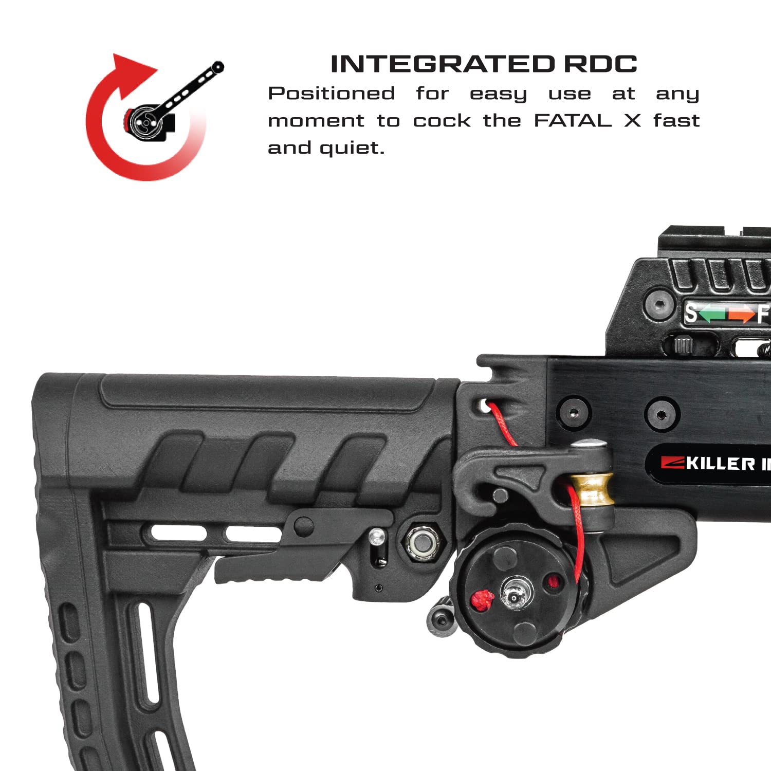 Killer Instinct Fatal-X Crossbow with RDC Crank Pro Package. The Best Narrow Limb Crossbow for Hunting!