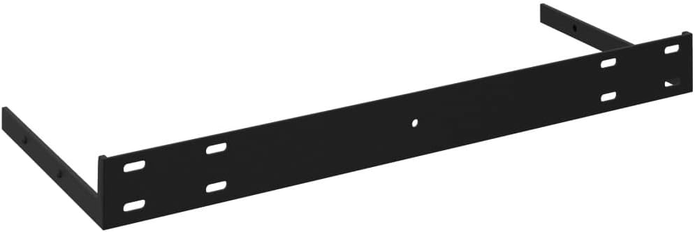 vidaXL Set of 4 High Gloss White Floating Shelves - Durable Honeycomb MDF with Metal Frame - 23.6"x9.3"x1.5"