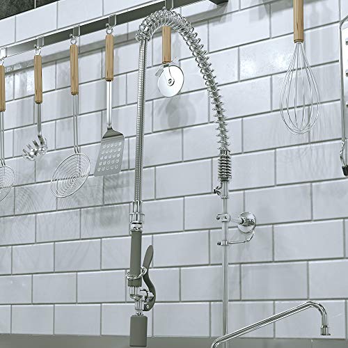 T&S Brass Hose, 44 Flexible Stainless Steel (Gray Handle)