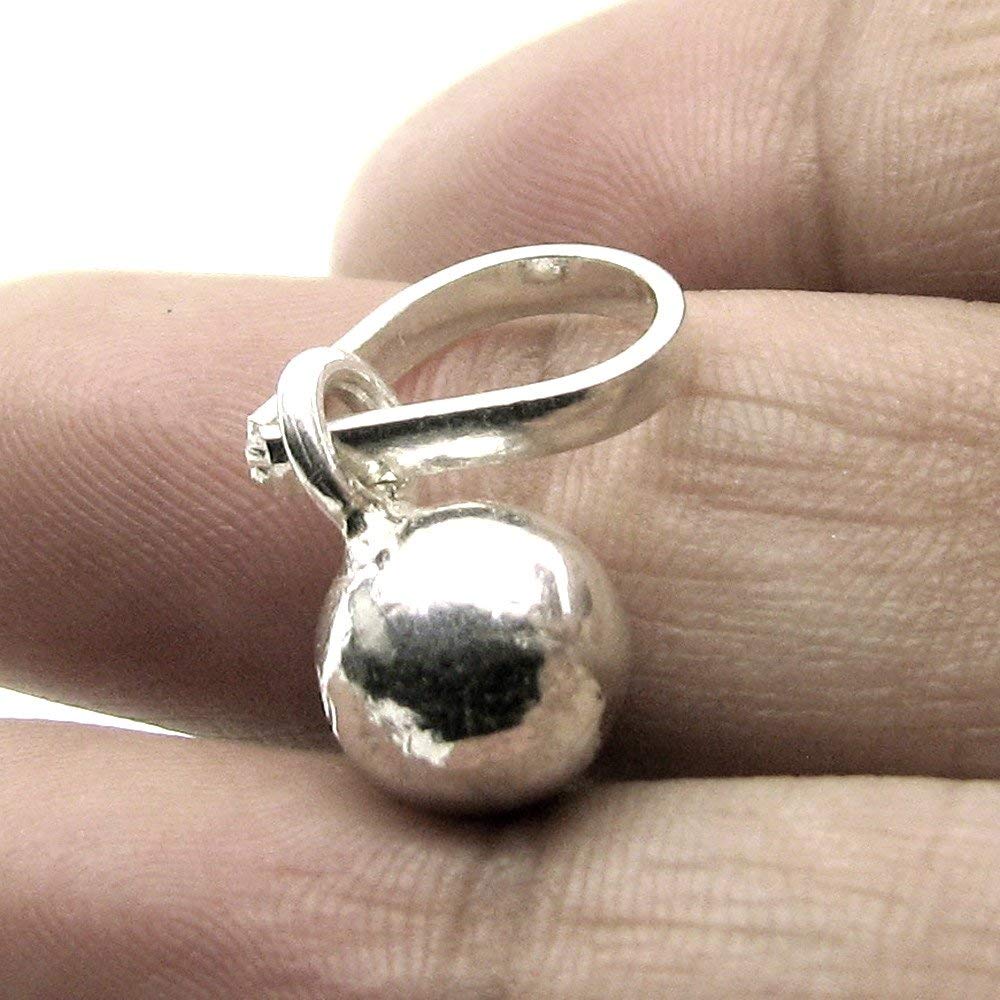 Karizma Jewels Pure Silver solid Ball Pendant for Red book remedies
