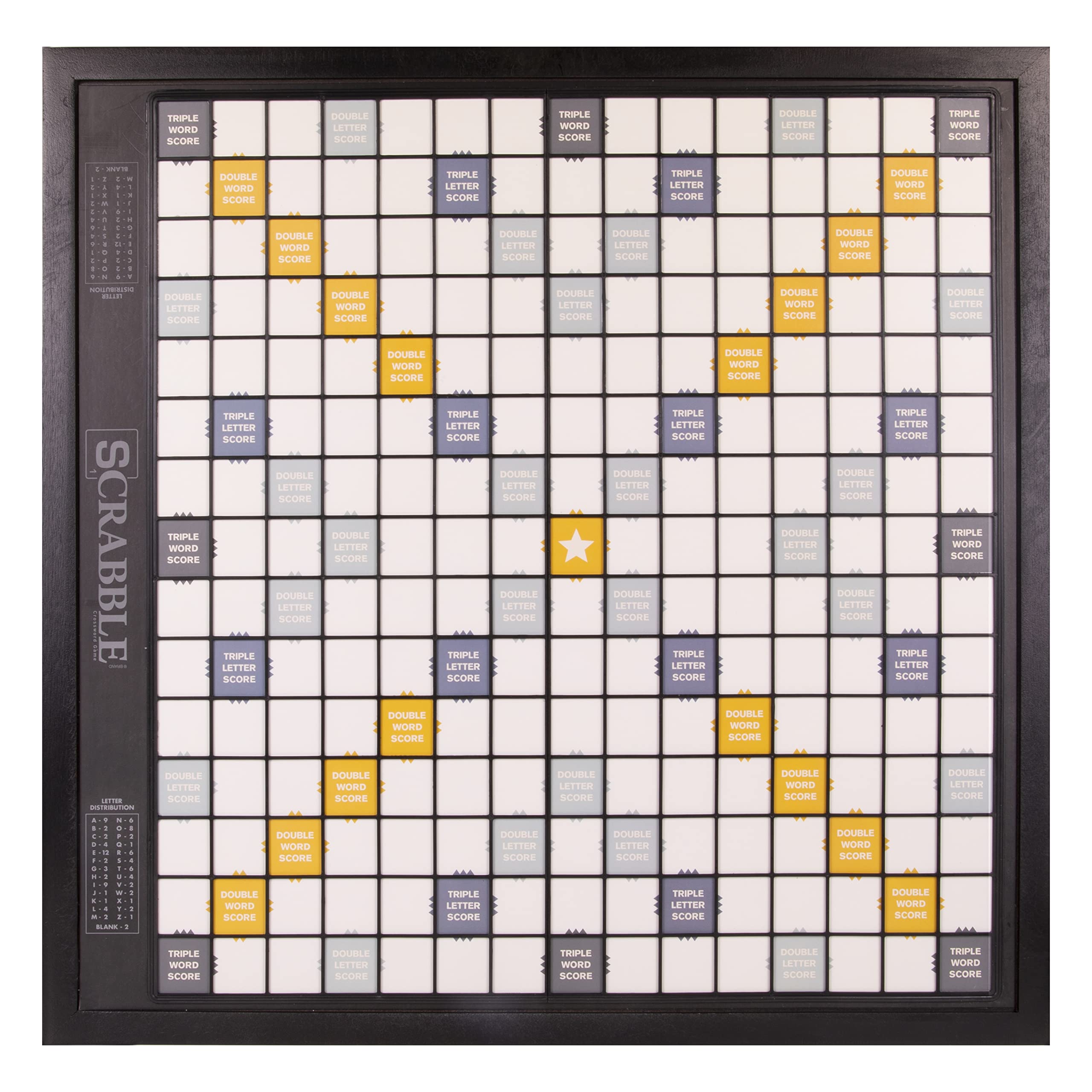 Scrabble Deluxe Black Edition Board Game with Rotating Wooden Deluxe Turntable High End Scrabble Board Game - Scrabble Game Rotating Board Adults - Deluxe Edition Large Tiles Luxury
