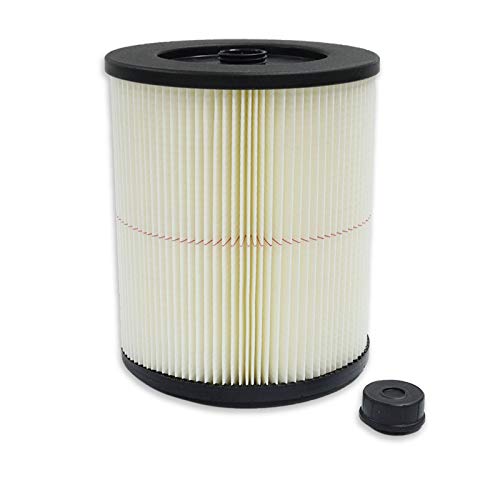 PUREBURG 17816 Replacement Red-Stripe Filter Compatible with Craftsman 5/6/8/12/16/32 Gallon Large Wet Dry Shop Vacs Replace Part# 9-17816/17816, 1-Pack