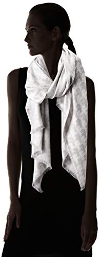 Karl Lagerfeld Paris Women's Two Toned Pashmina Scarf, Deep Grey, One Size