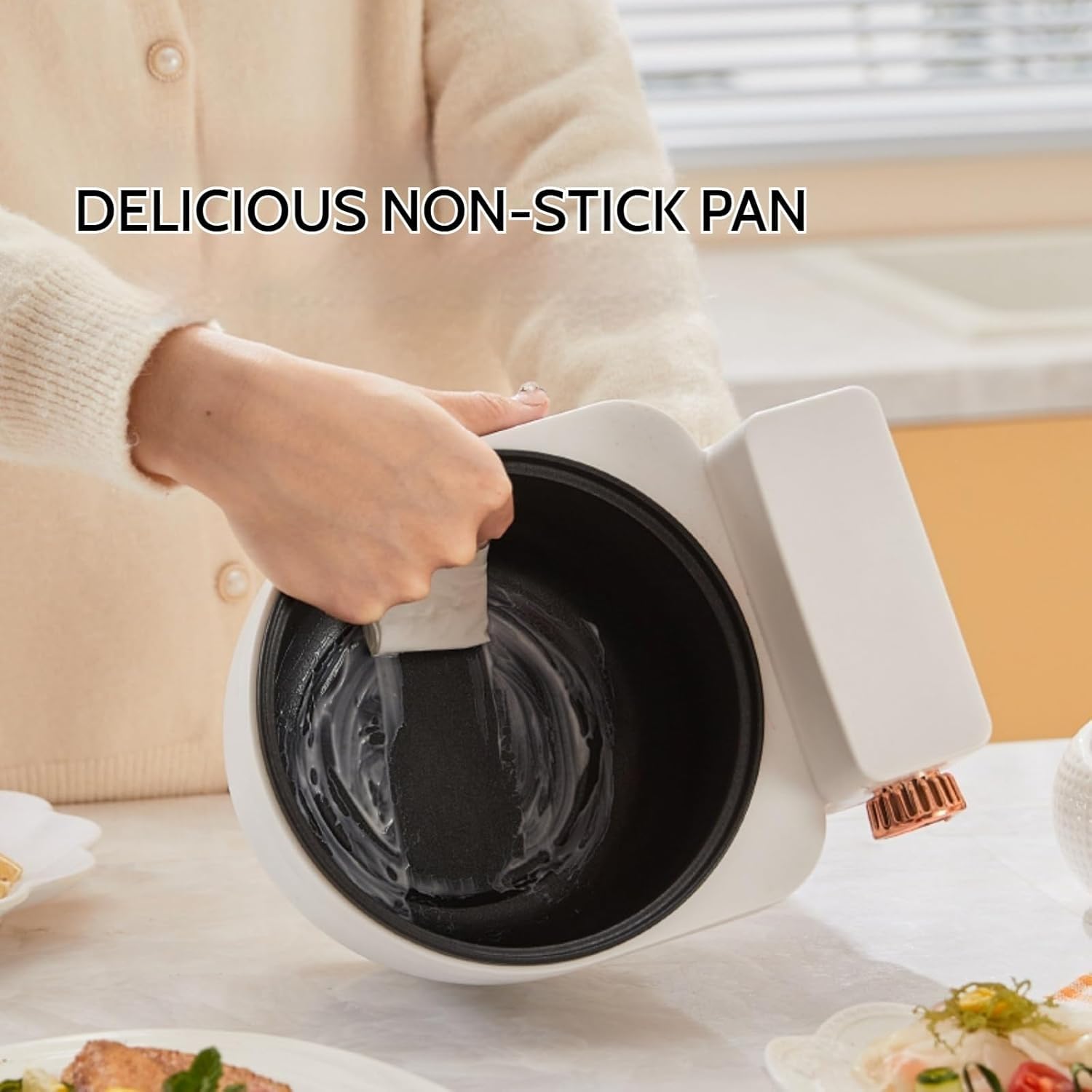 Small Rice Cooker Toilet Shaped Electric Cooker Slow Cooker, Fun Rice Cooker, 2 Quart 6 Cups Cooked Rice (3 Cups Uncooked Rice) Suitable for Pasta, Noodles, Soup Suitable for Dormitory, Office, white