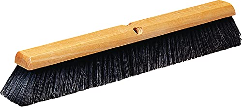 SPARTA Flo-Pac Horsehair Floor Sweep, Floor Brush for Cleaning, 24 Inches, Black