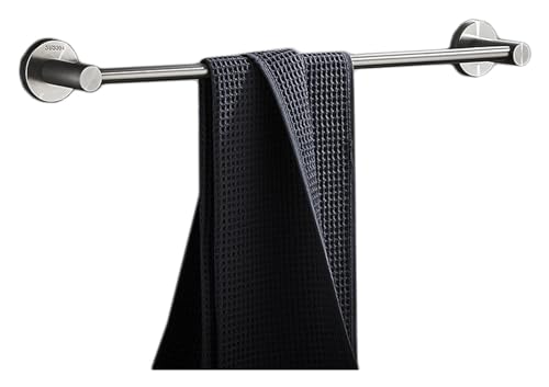 Towel Racks LOHXA Bath Towel Bar Single Bars Towel Rack Rodļ¼Wall Mounted Towel Rail Stainless Steel Bathroom Towel Holder Toilet Kitchen Shower Towel Shelf Single Layer/Color/80Cm(Size:80Cm)