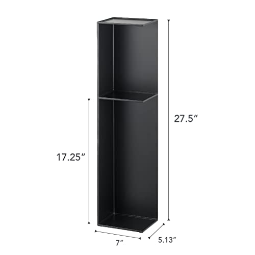 Yamazaki Home Organizer Steel | Toilet Paper Stocker, One Size, Black