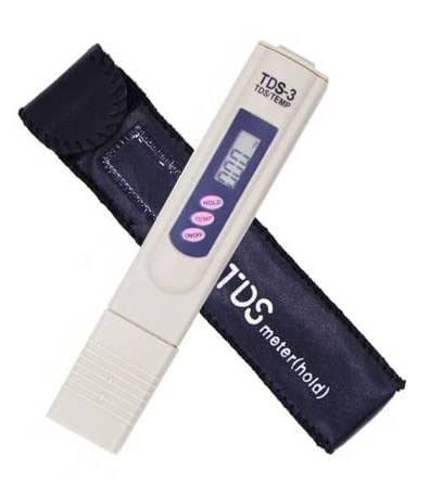 R H TDS Meter TDS Meter Digital Water Tester - TDS, EC & Temperature Meter 3 in 1, 0-9999 ppm Accurate, PPM Meter for Drinking Water Test, Coffee, Swimming Pool, Aquarium, RO/DI System, Hydroponics