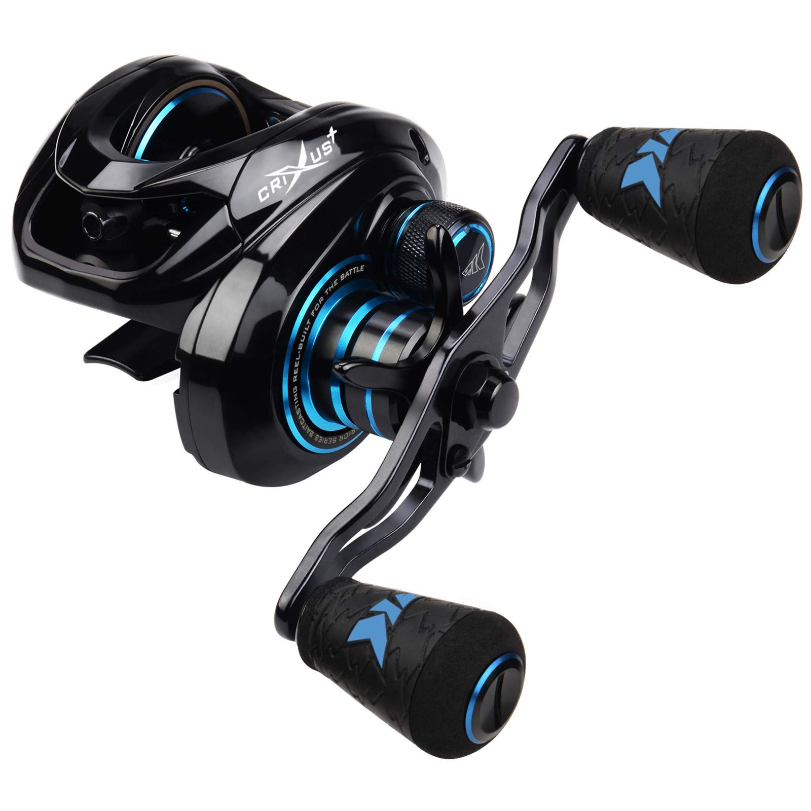 KastKing Crixus Baitcasting Reels,Dark Star,7.2:1 Gear Raio,Left Handed Fishing Reel